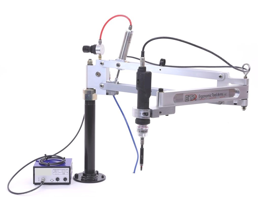 Torque Arms for Fastening VERTICALLY with INLINE Electric Tools | torquearms.com