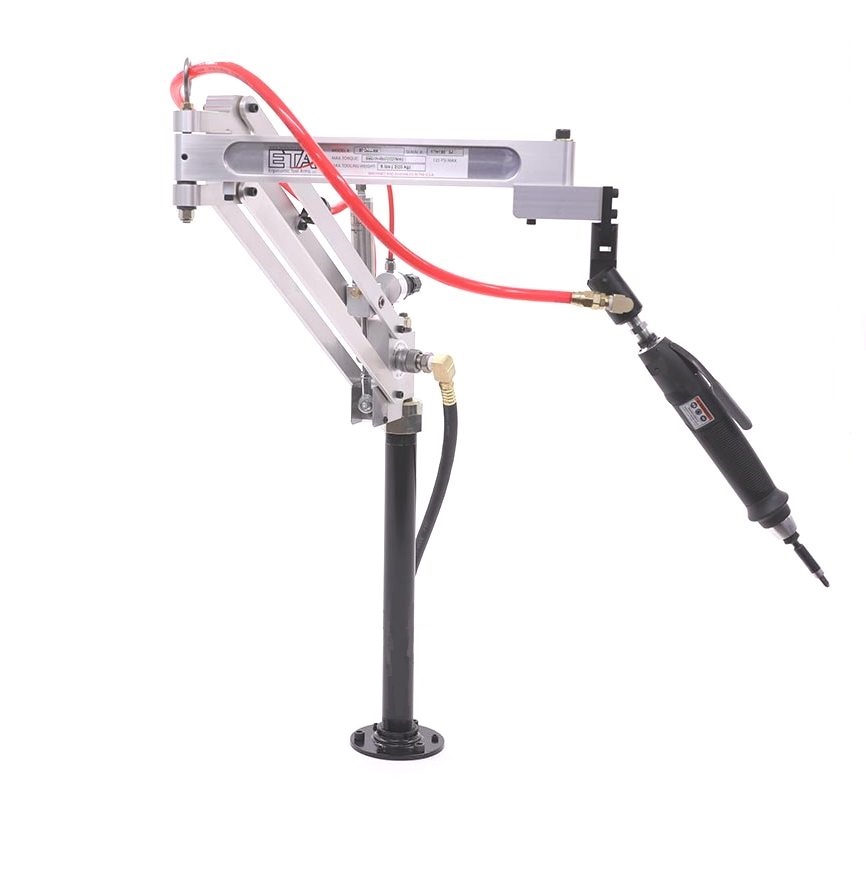 Torque Arm for Fastening on ANGLES OFF VERTICAL with INLINE Air Tools ...